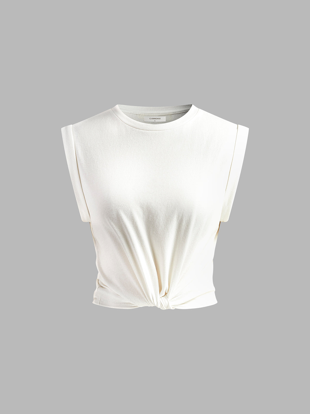 Cotton Knotted T-Shirt - viscerid